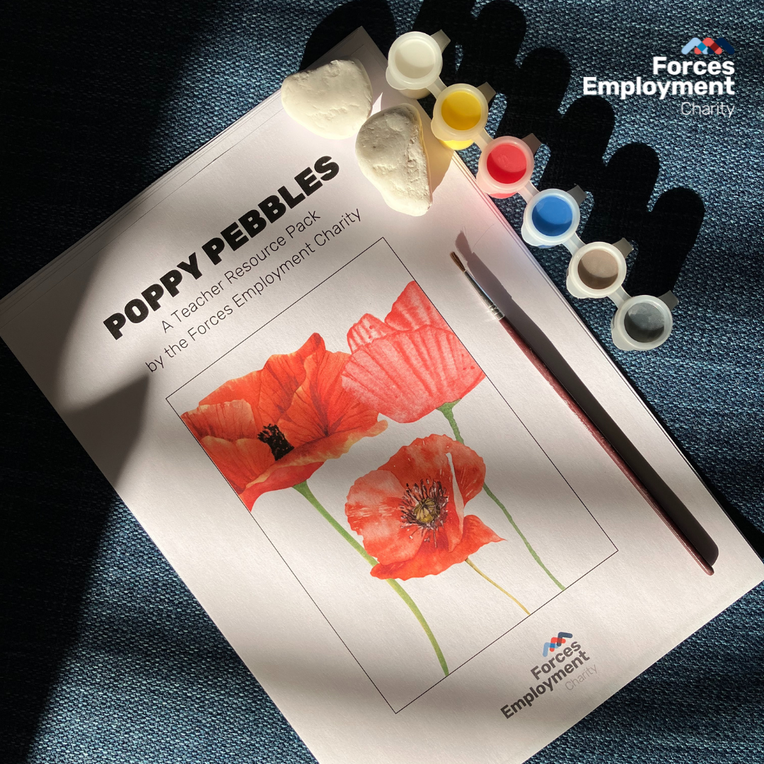 Paint a Poppy Pebble for Remembrance Day 2024 | Forces Employment Charity